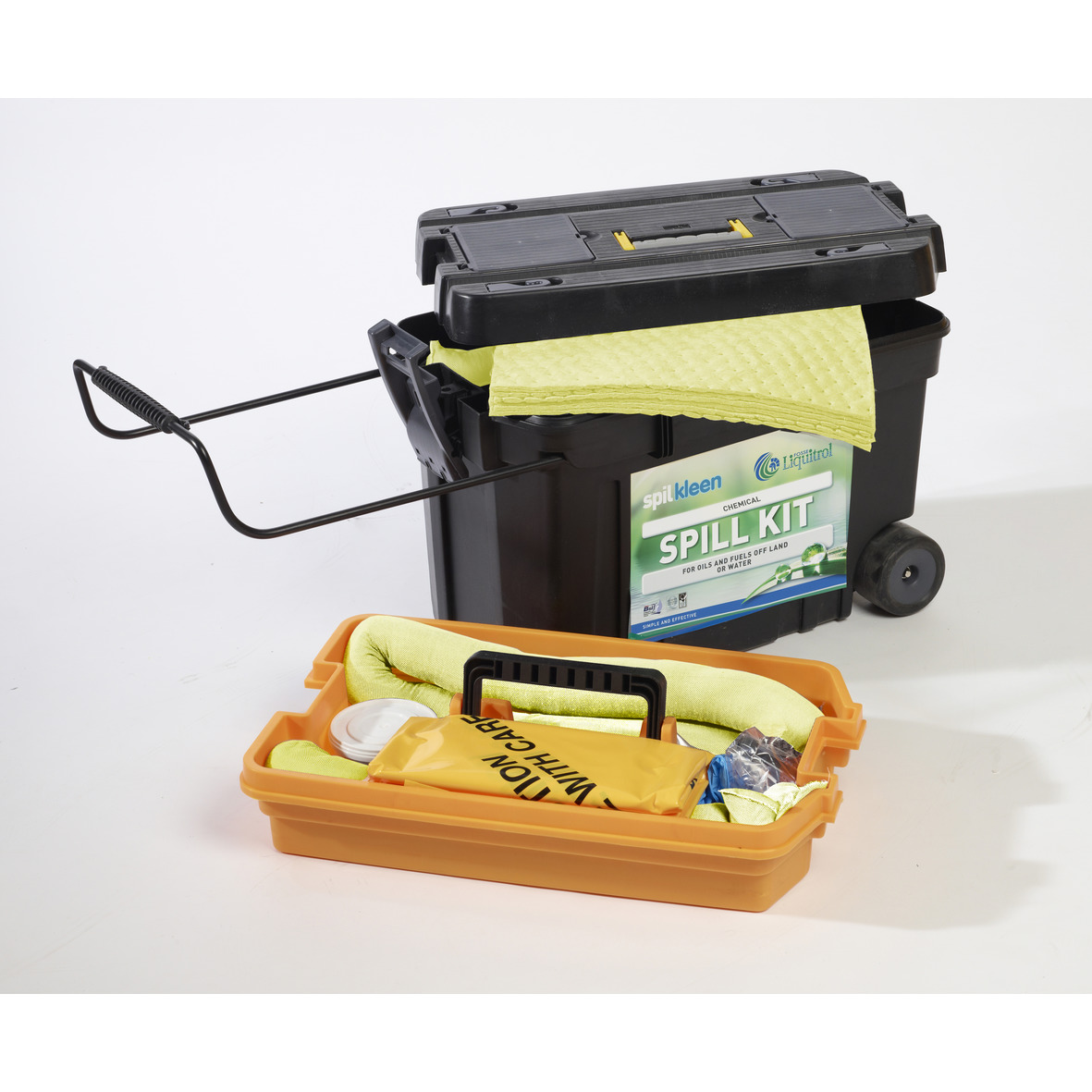 Kiowa Ltd. - Fosse Spilkleen Spill Kit Trolley Chemical 70L 380 x 610 x ...